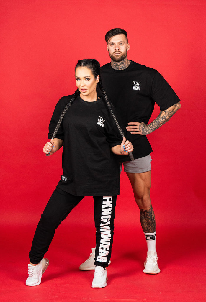 Classic | Men's Oversized Pump Cover Gym T-Shirt | Black – FKN Gym Wear