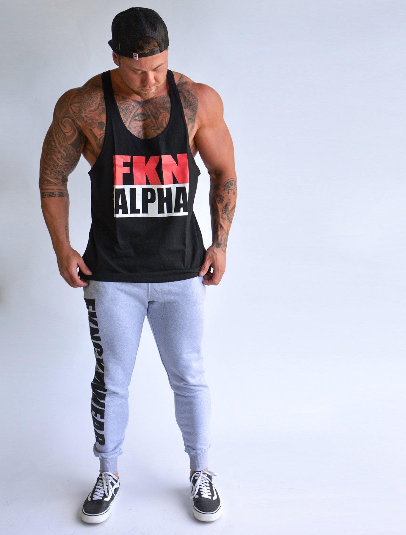 FKN ALPHA Gym Singlet | Men's bodybuilding clothes – FKN Gym Wear